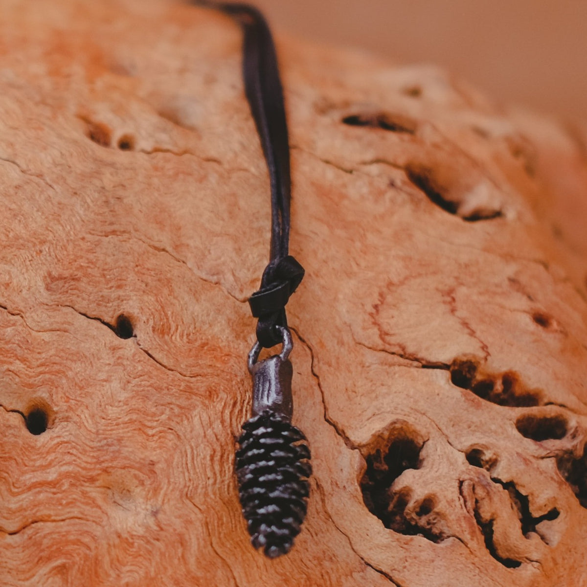 Studio Koak - Cone - Women's Metallised Pine Cone Necklace – Lake Leather